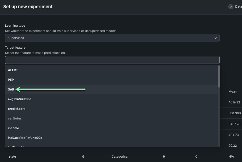 Anti-Money Laundering (AML) alert scoring: DataRobot docs
