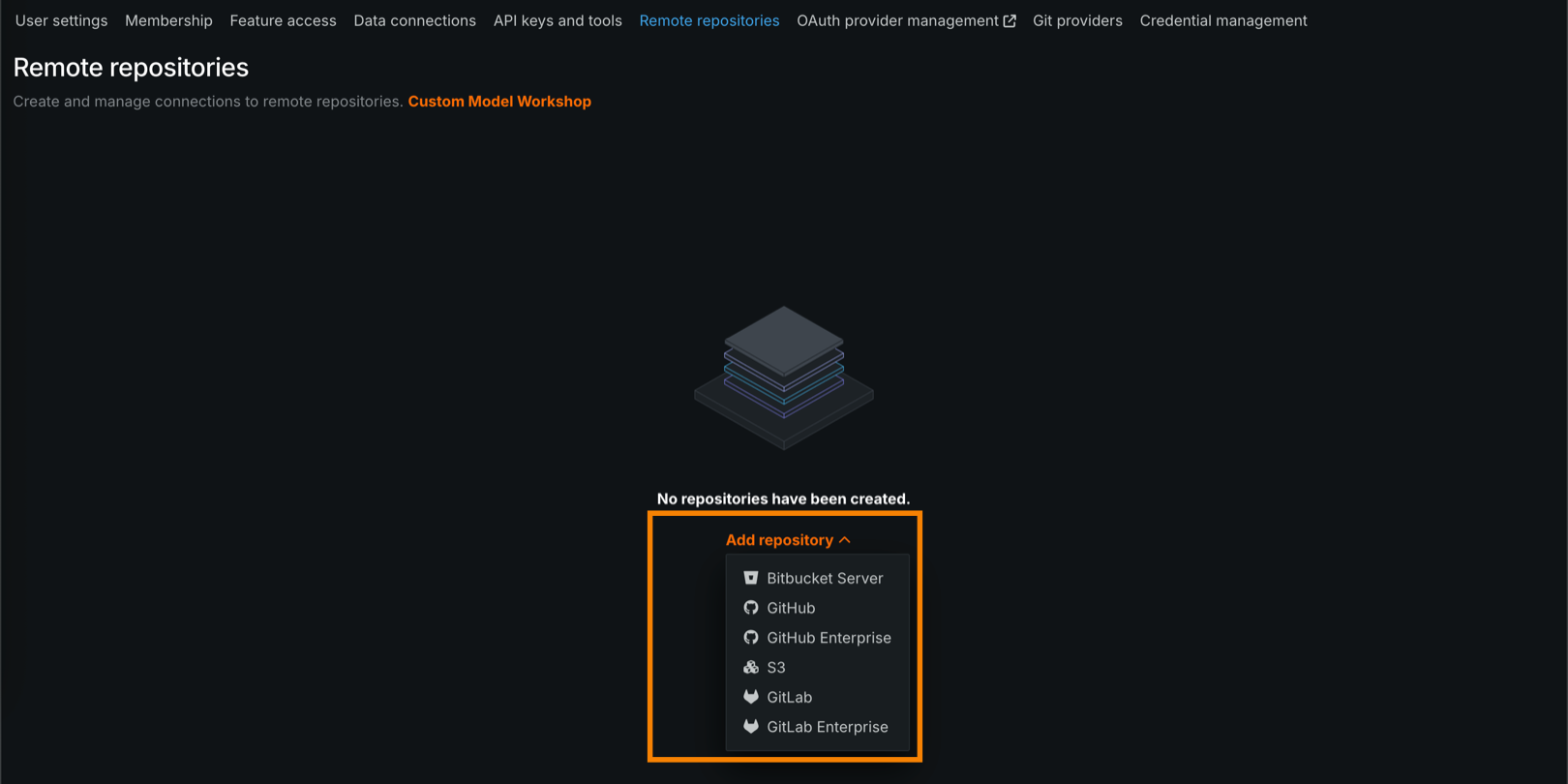 Add files from remote repos to custom models: DataRobot docs
