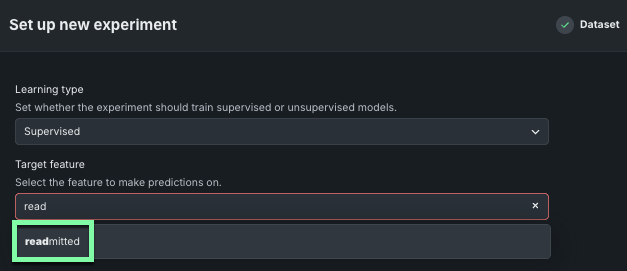 Predictive model building walkthrough: DataRobot docs